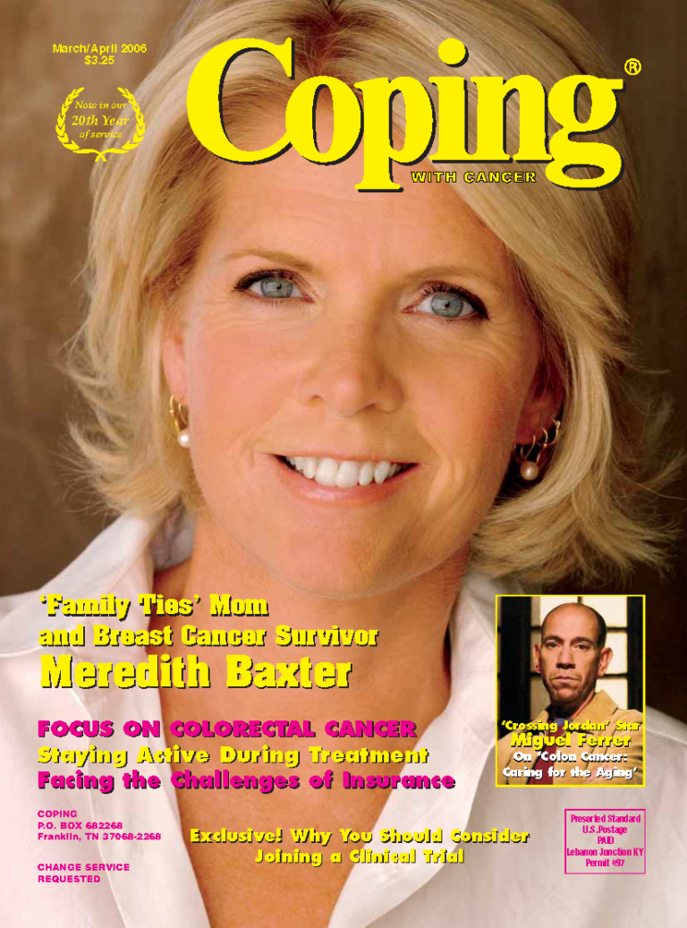 Meredith Baxter – Breast Cancer Stoy – Coping Magazine